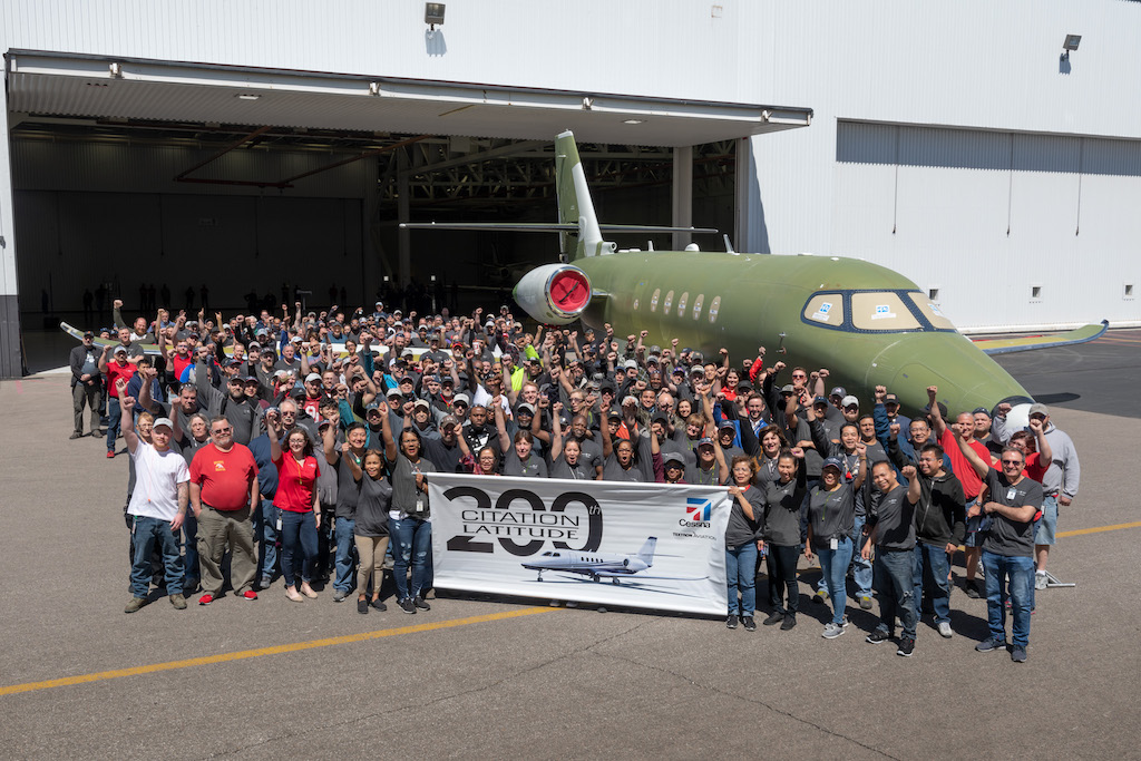 200th Citation Latitude Rolls Off Cessna Line | Business Jet Traveler