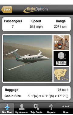 Flight Options Debuts iPhone App | Business Jet Traveler